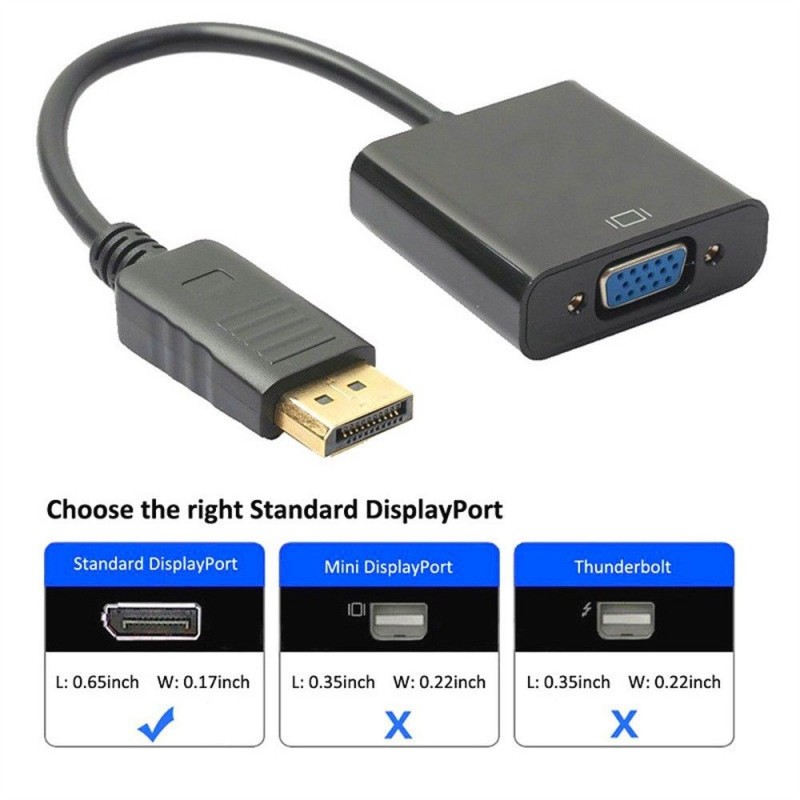 Convertidor de vídeo de Display Port a VGA
