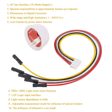 Sensor digital de intensidad de luz BH1750FVI
