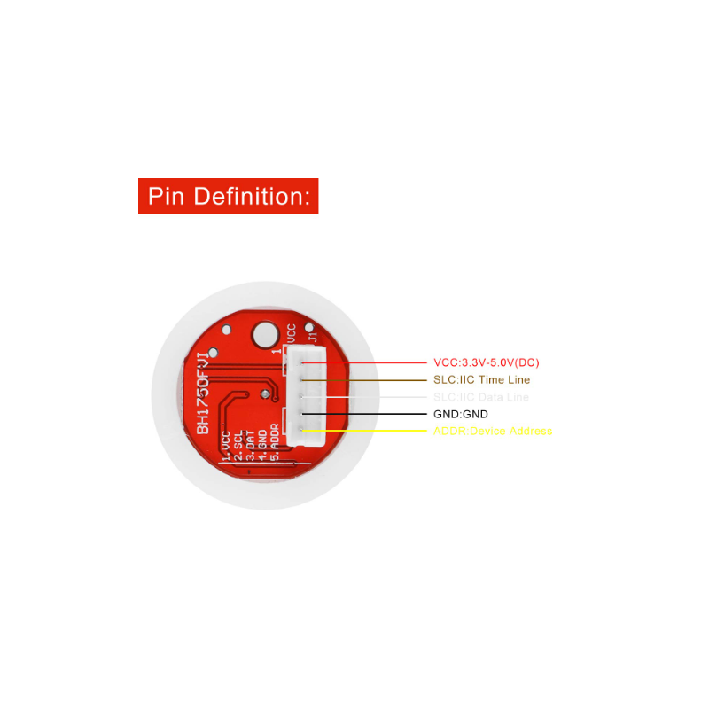 Sensor digital de intensidad de luz BH1750FVI