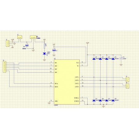 Modulo Puente H Doble L298N 2A