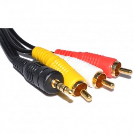 Cable 3.5 mm a RCA AV para Raspberry PI