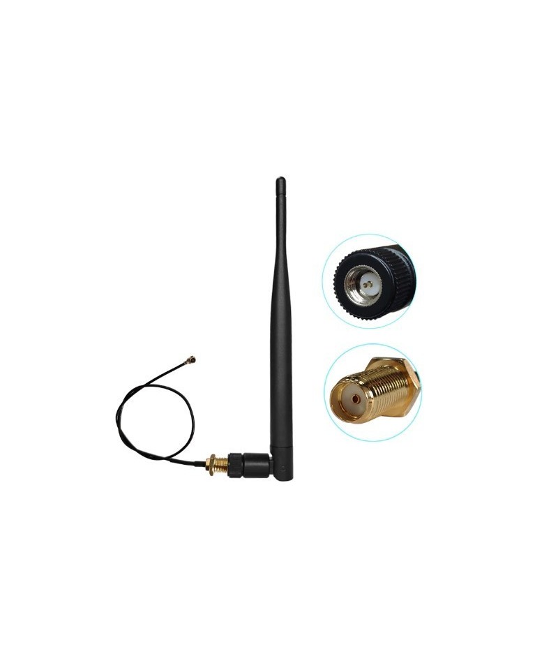 Antena wifi 5DBi 2.4Ghz conector macho