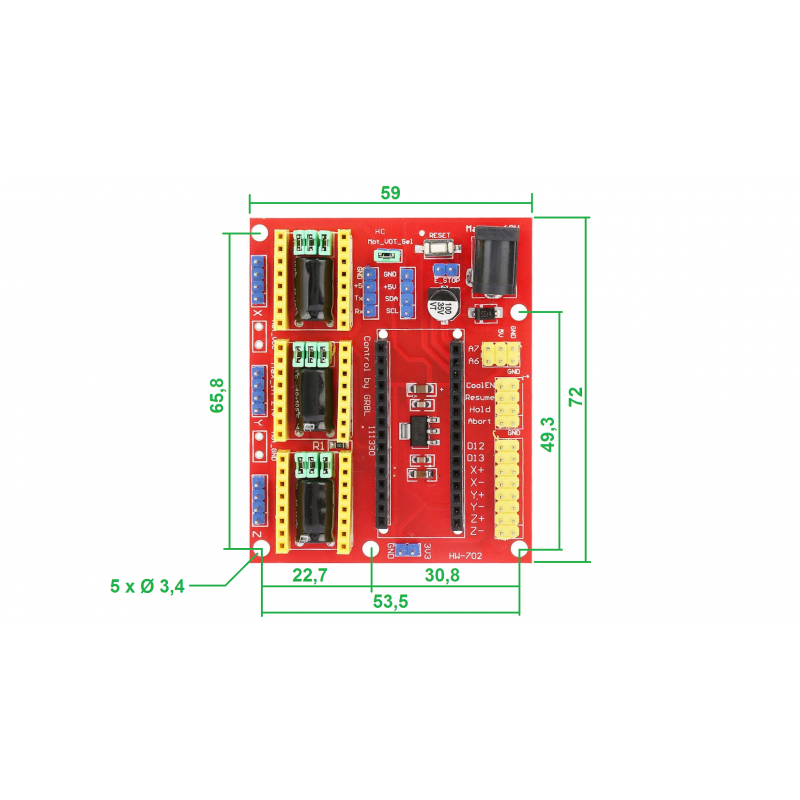 Modulo Shield CNC Compatible con Arduino Nano