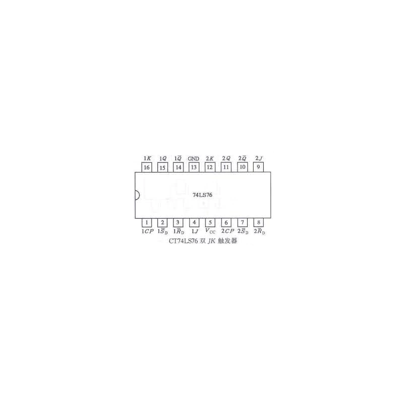 Circuito integrado Flip Flop SN74LS76N