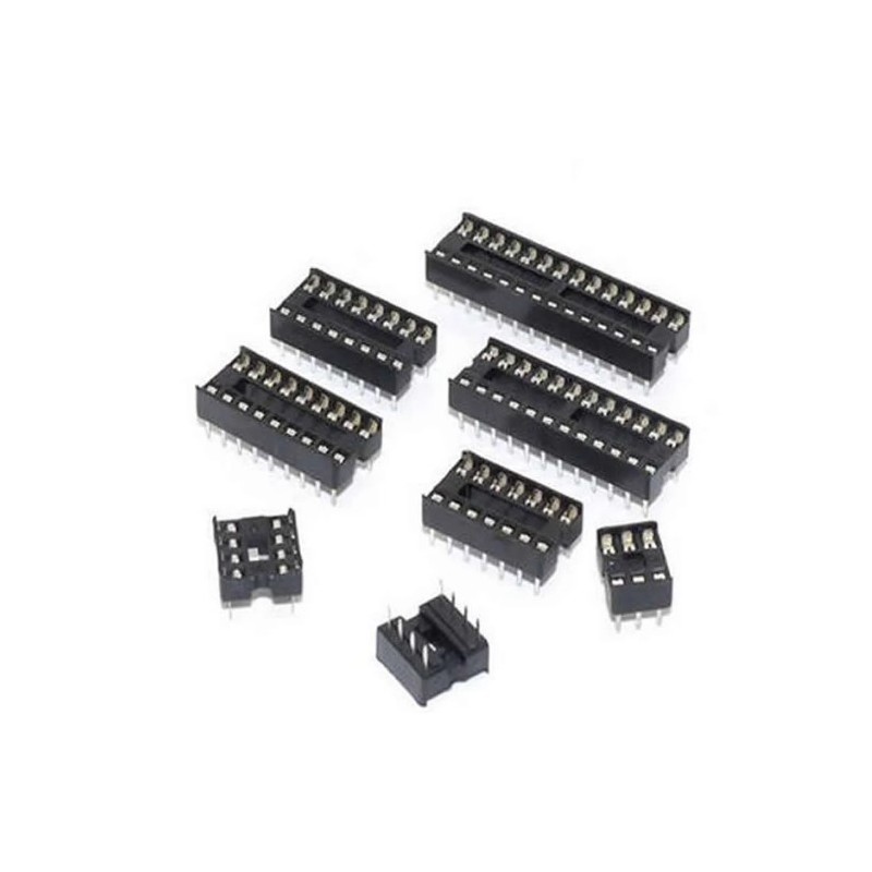 Base para circuito integrado DIP 2.54mm Tamaño 8 pines