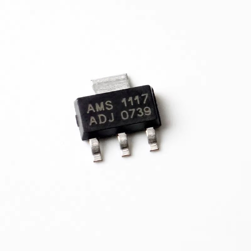 Regulador de voltaje AMS1117 SOT-223 (ADJ-1.2V-1.8V-3.3V-5.1V) Valor AMS1117-ADJ SOT-223