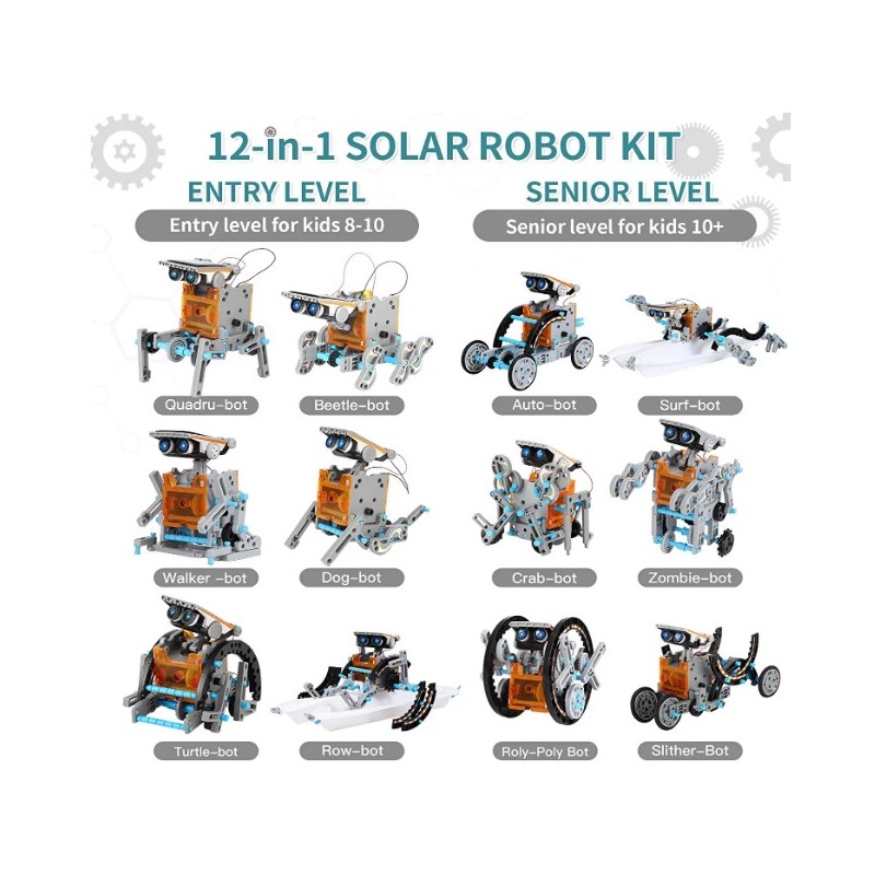 Robot Solar 12 en 1 STEM Lucky Doug (KIT)