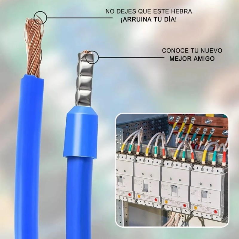 Crimpadora con Terminales de Empalme Rapido 8-20 AWG HSC8 6-4A Tipo ...