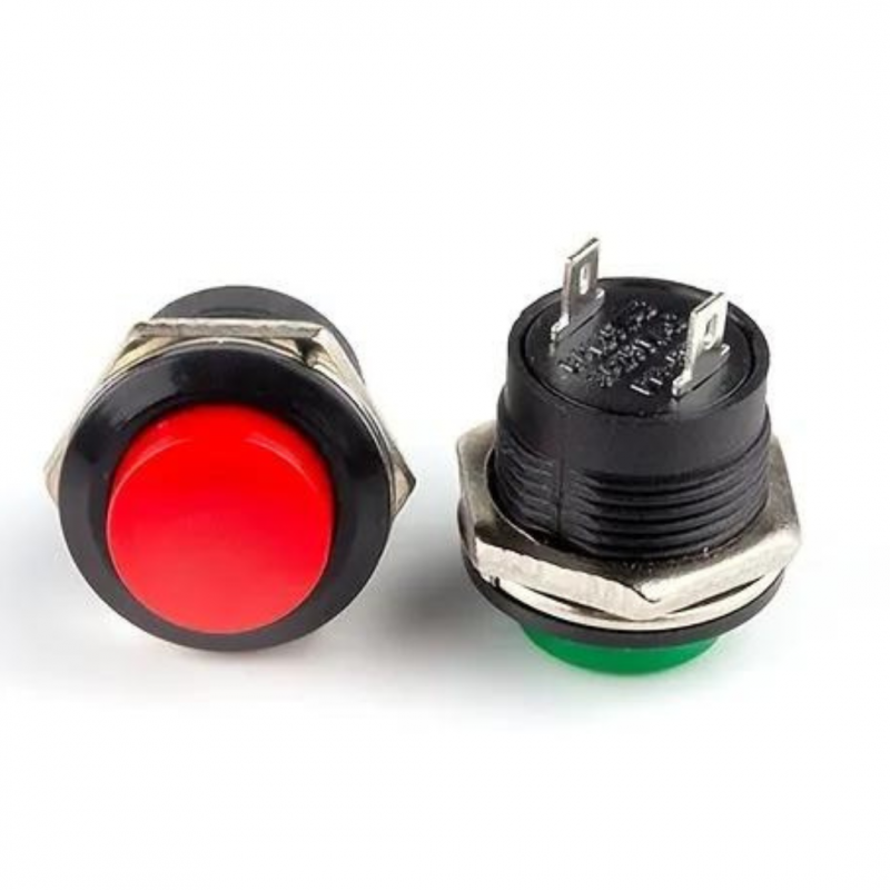 Interruptor push button 16mm R13-507 Color Rojo