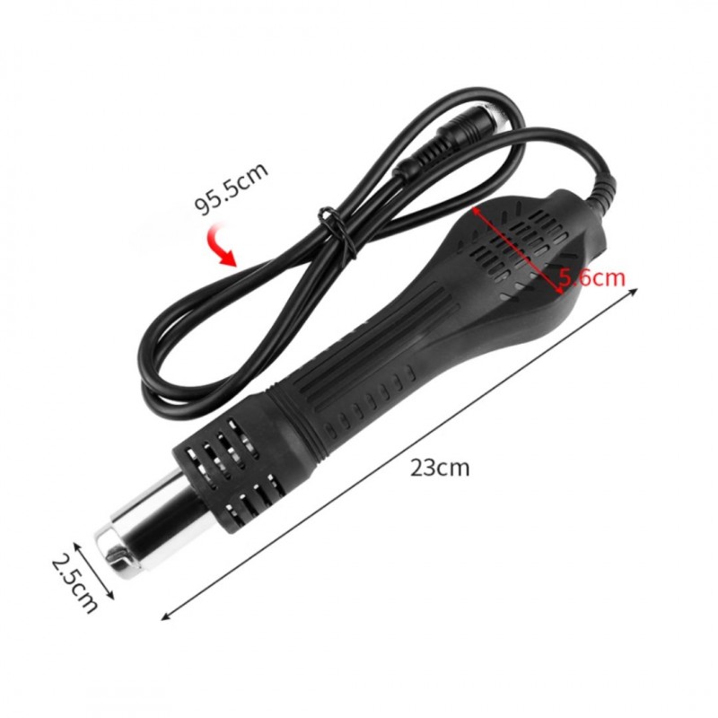 Pistola de aire de repuesto para estación de calor 858 / 858D / 8586D+ / 852D++