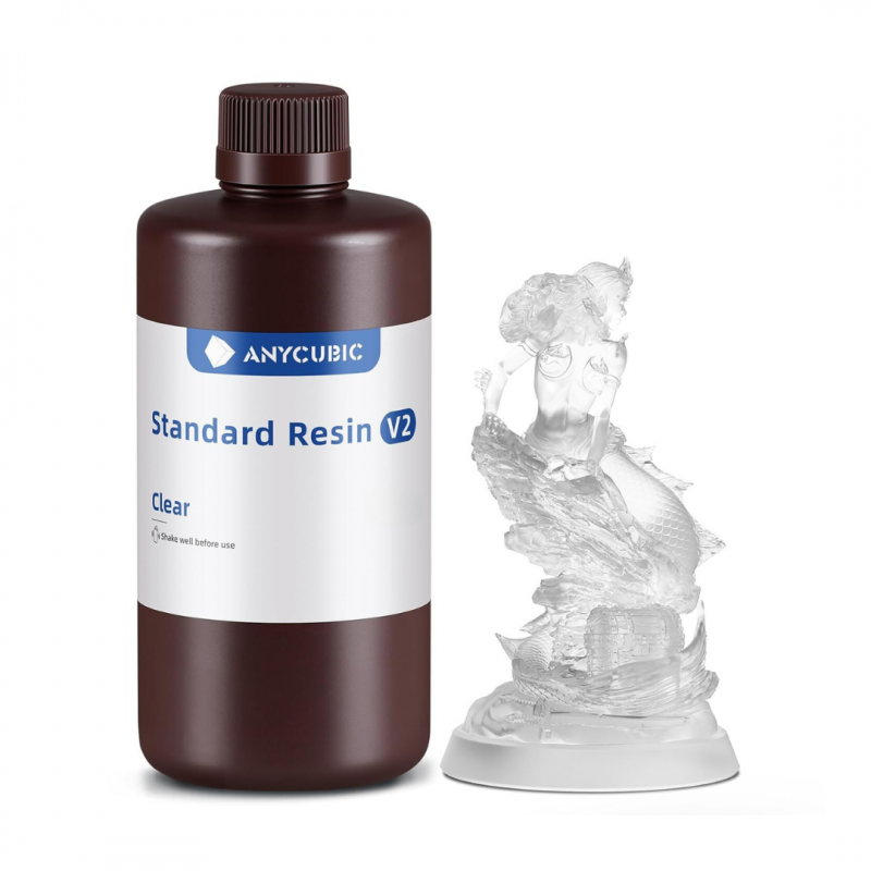 Resina UV ANYCUBIC 500g para impresoras 3D Standard Color Transparente