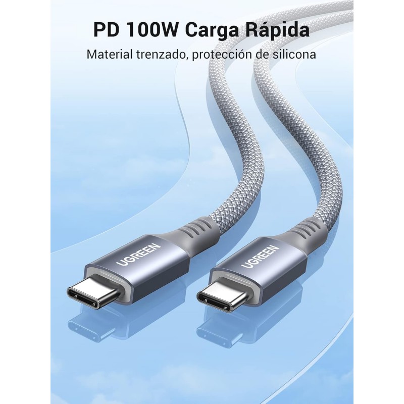 Cable de carga rapida 100W PD USB-C A USB-C UGREEN