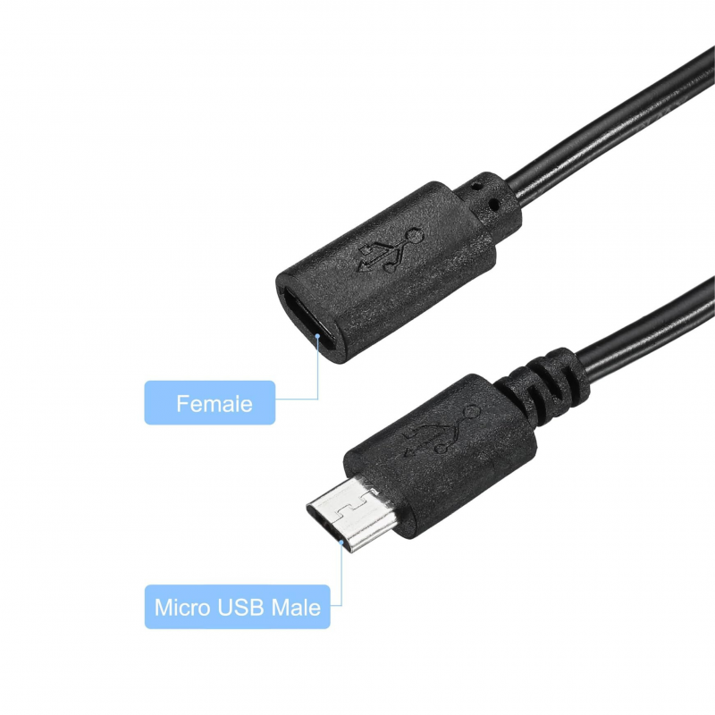 Extension USB-C / Micro USB con interruptor para fuente de Raspberry ...
