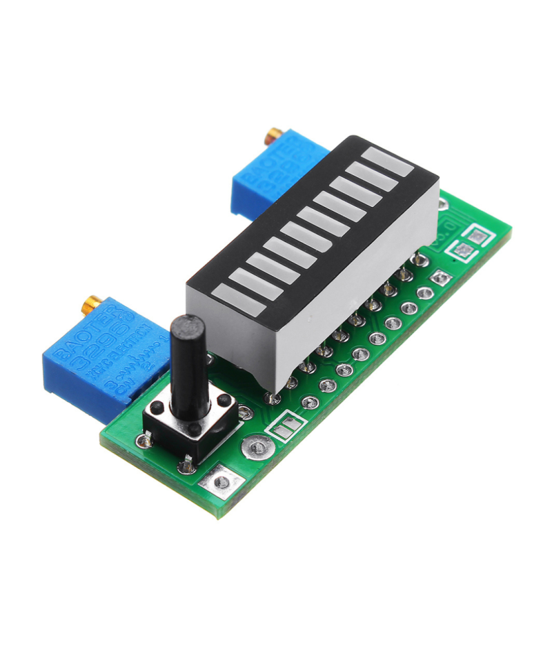 Indicador de voltaje en bateria LM3914 DIY