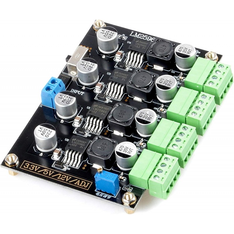 Estabilizador / regulador descendente de voltaje multiple DC-DC LM2596 ...