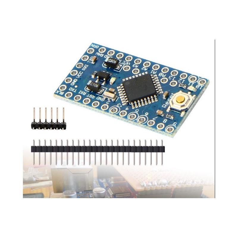 Tarjeta de Desarrollo Pro Mini 5V 16Mhz compatible con Arduino