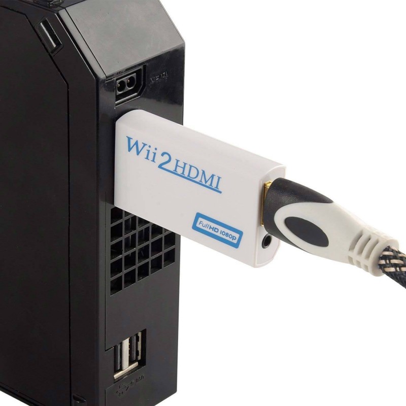 Convertidor de Wii a HDMI y 3.5mm