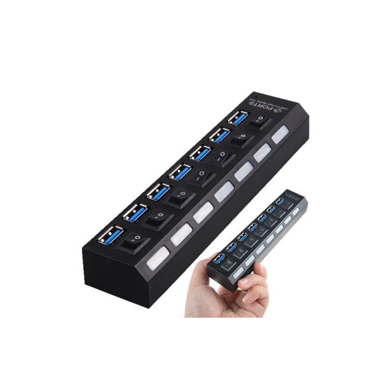 HUB de 7 puertos USB 3.0 Cantidad SIN FUENTE