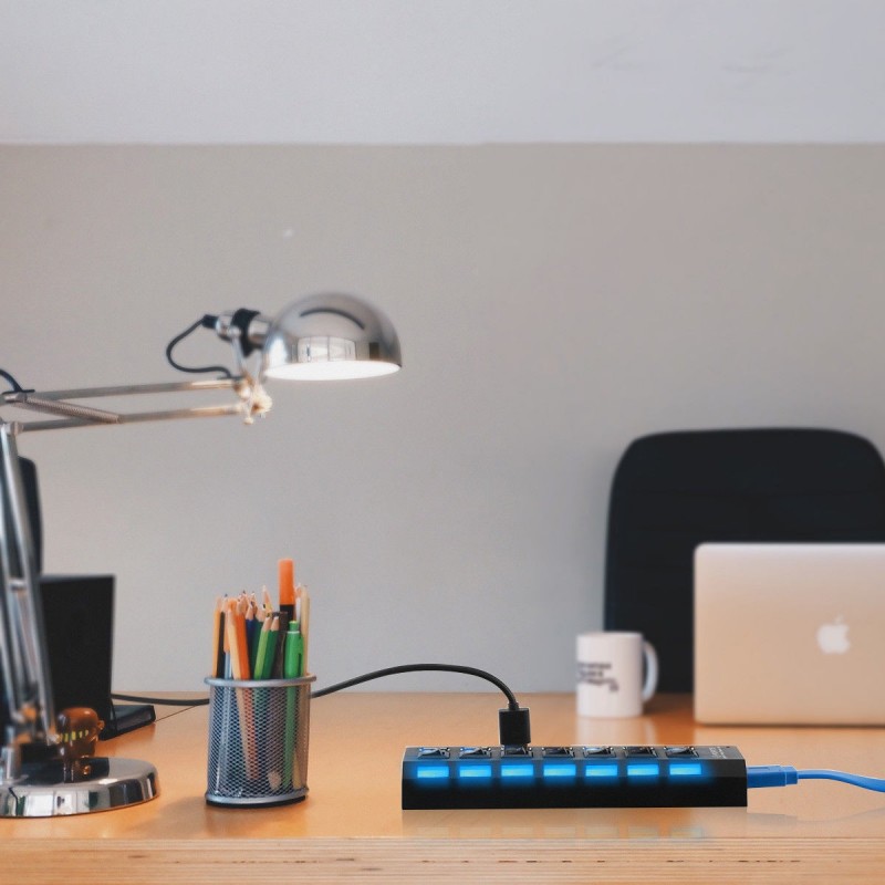 HUB de 7 puertos USB 3.0 Cantidad SIN FUENTE