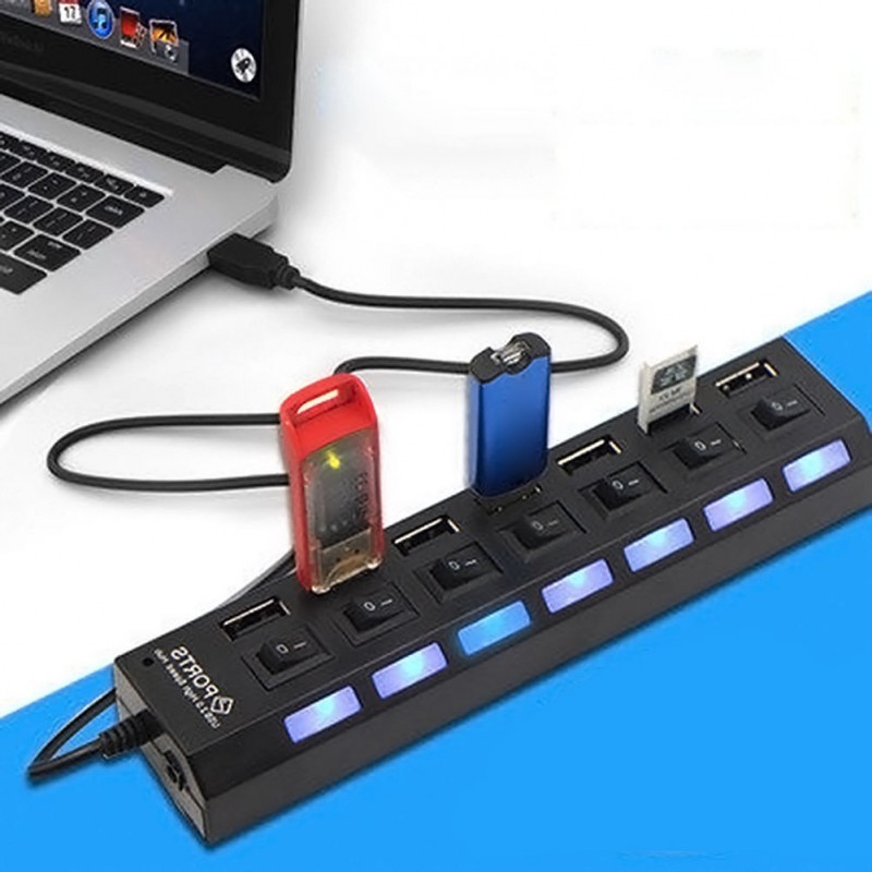 HUB de 7 puertos USB 3.0 Cantidad SIN FUENTE